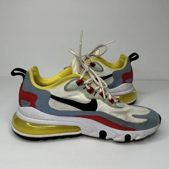 Nike | Shoes | Nike Air Max 27 React Bauhaus Sneakers Womens 8 White ...
